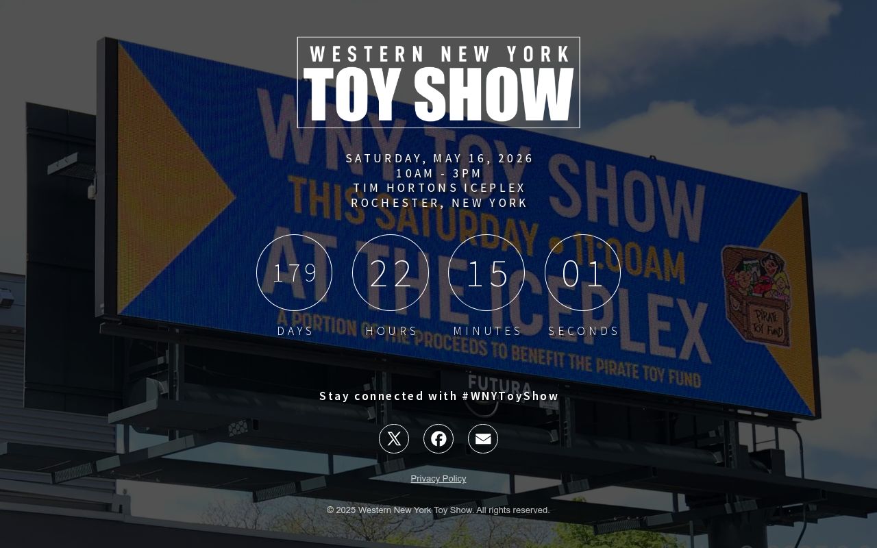 Western New York Toy Show | April 27, 2024 - Tim Hortons Iceplex